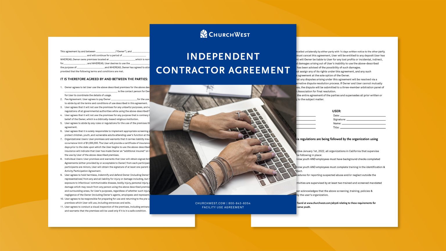 Independent Contractor Agreement - Sample Form | ChurchWest